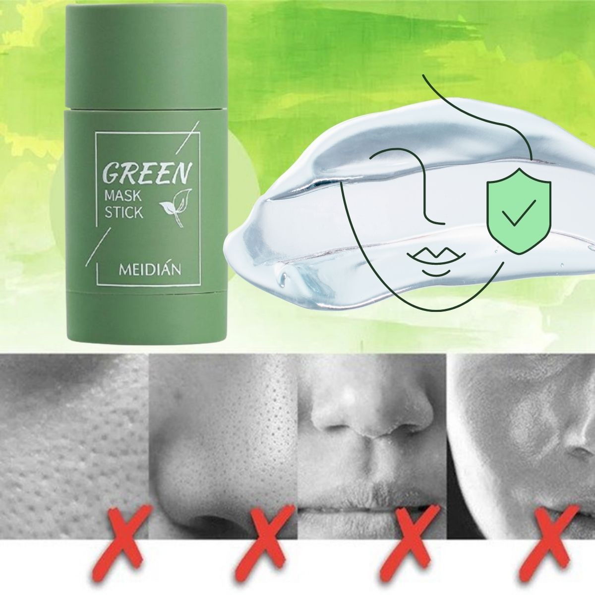Máscara Facial Detox - Green Mask Stick – Saúde no Cotidiano